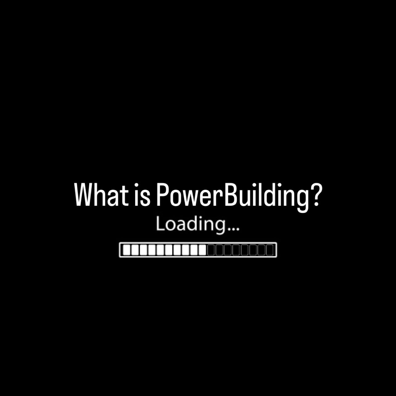 What is PowerBuilding? – JJ's Powerbuilding Programs